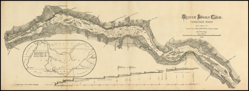 First Steam Boat Trip over Muscle Shoals was in 1828 [historic letter ...