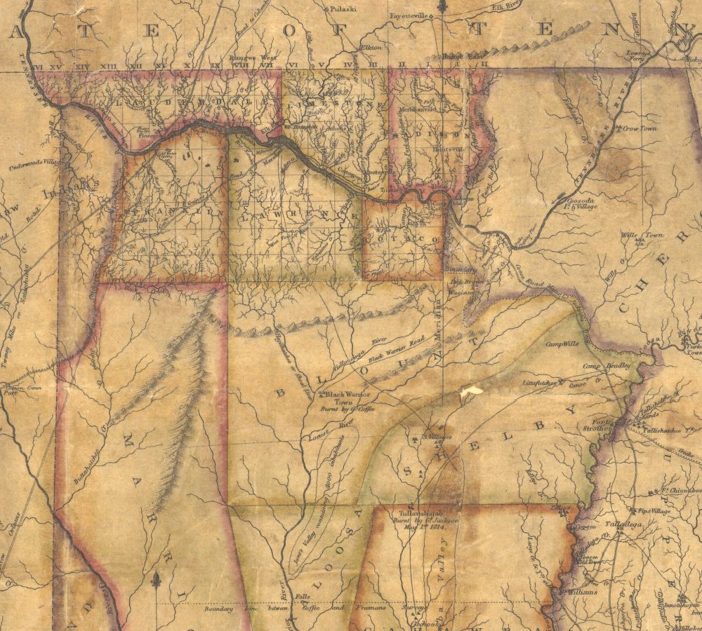 Battle between the South Carolinians and Tennesseans in Alabama ...